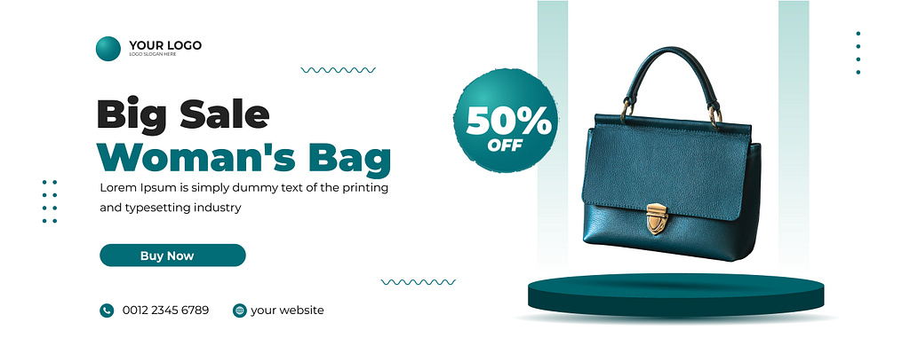 Woman's Bag Design, Big sale template by Arcreative on Dribbble