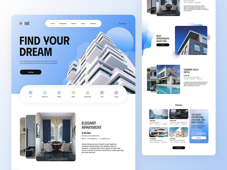 Real Estate Website by Ronas IT | UI/UX Team on Dribbble