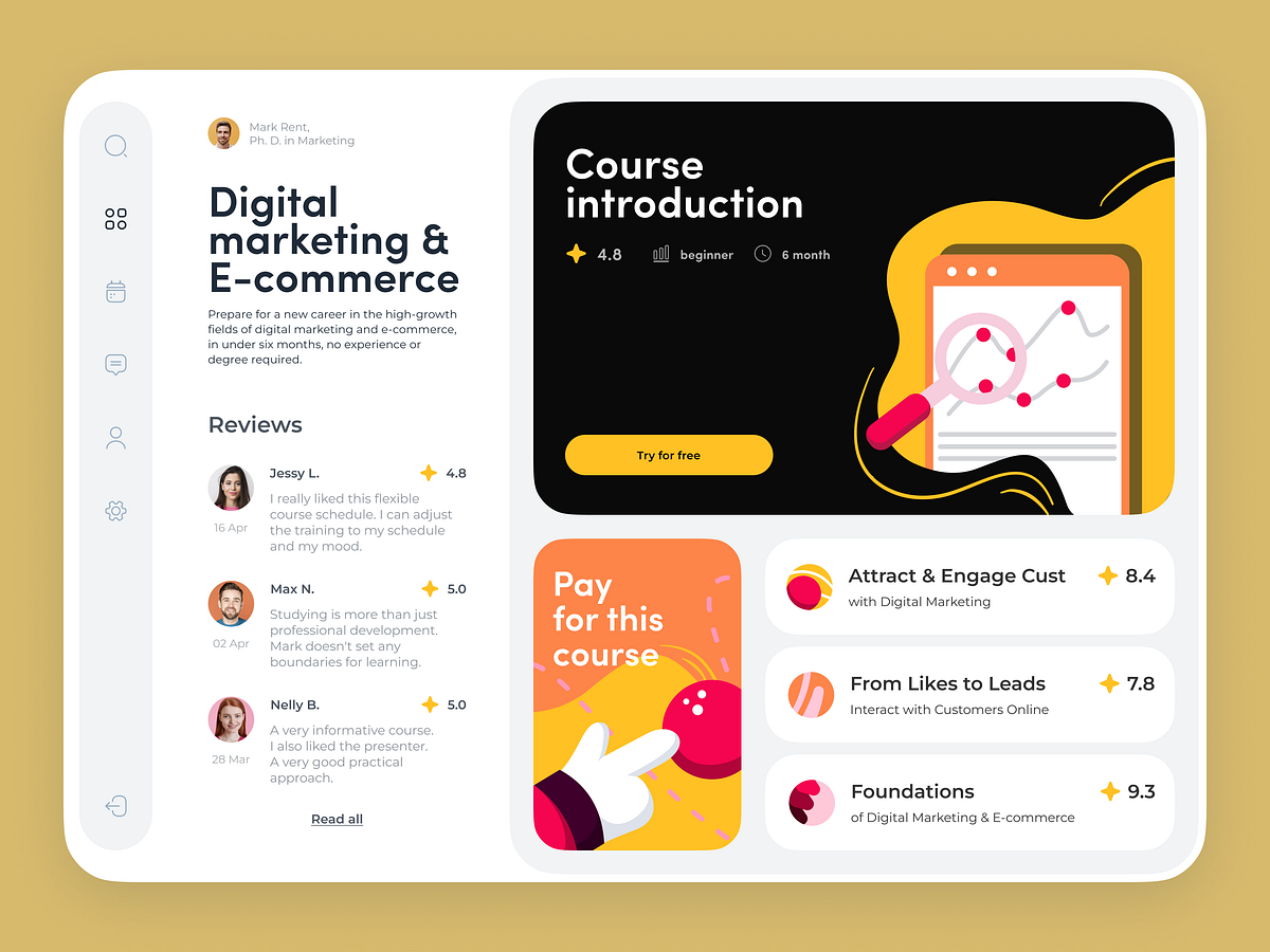 Learning Management System By Ronas It | Ui Ux Team On Dribbble