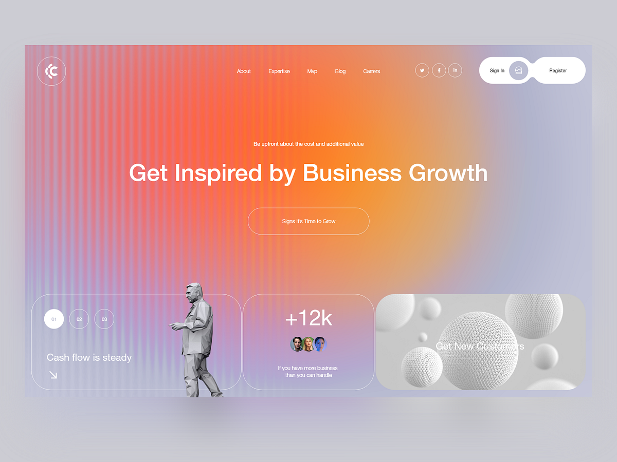 Business Development Website by Mariusz Mitkow on Dribbble