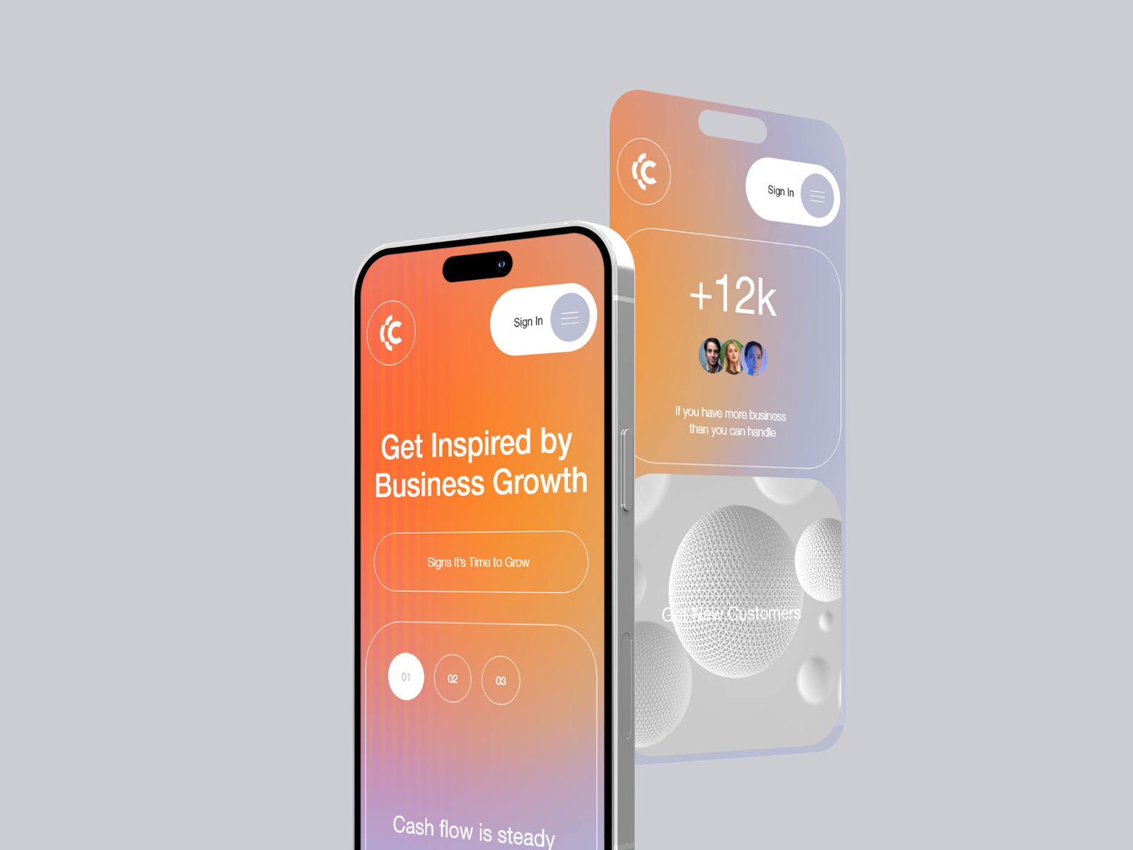 Business Development Website by Mariusz Mitkow on Dribbble