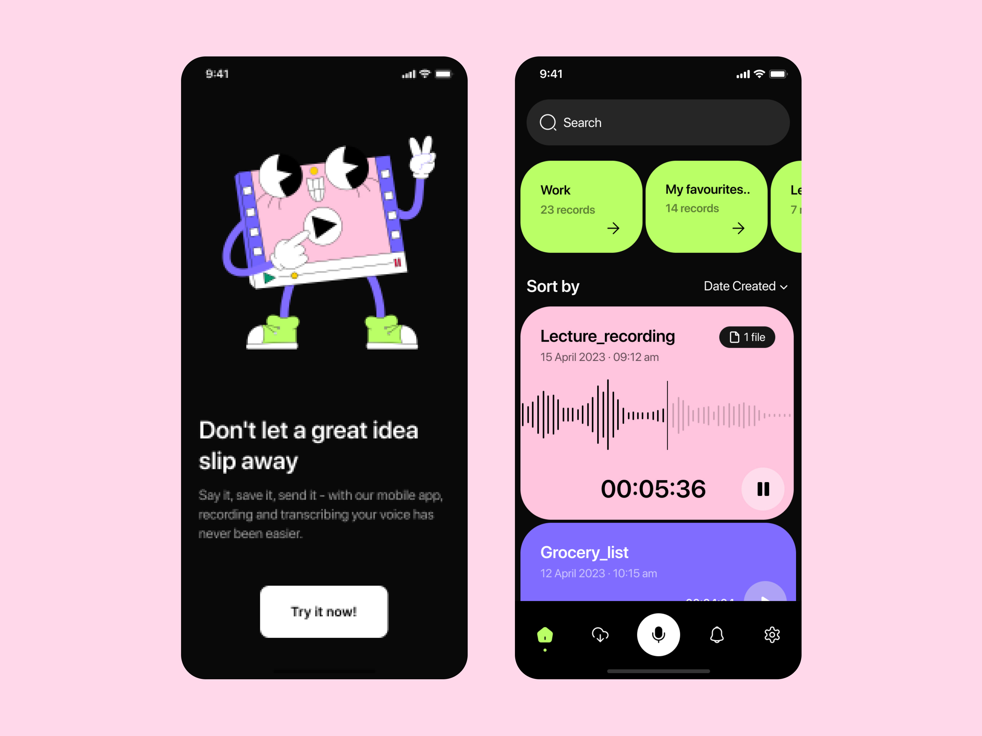 Speech app interaction by Taras Migulko for Emote on Dribbble