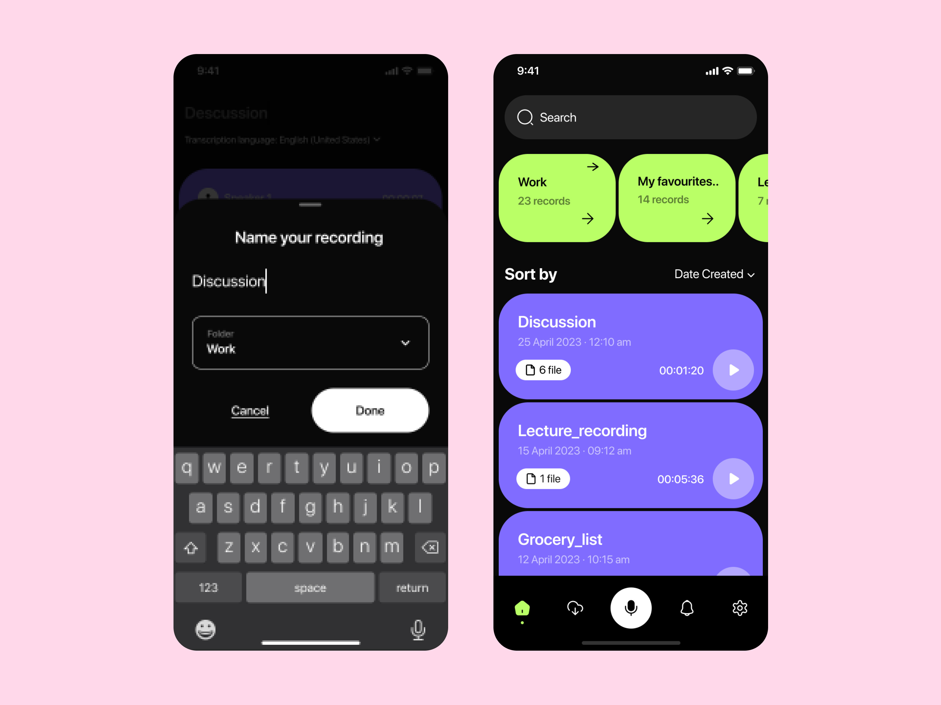 Speech app interaction by Taras Migulko for Emote app on Dribbble