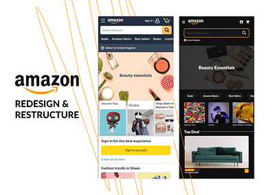 Amazon Landing Page Redesign by Tyson on Dribbble