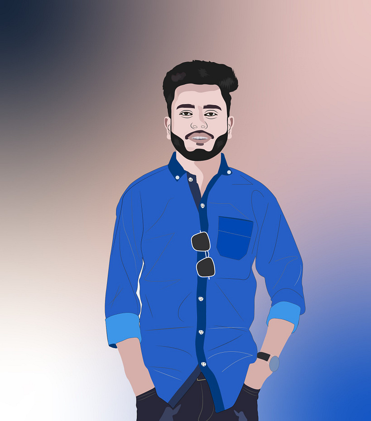 Vector Portrait In Adobe Illustrator By Asif Amin Pritom On Dribbble vector-portrait-in-adobe-illustrator-by-asif-amin-pritom-on-dribbble