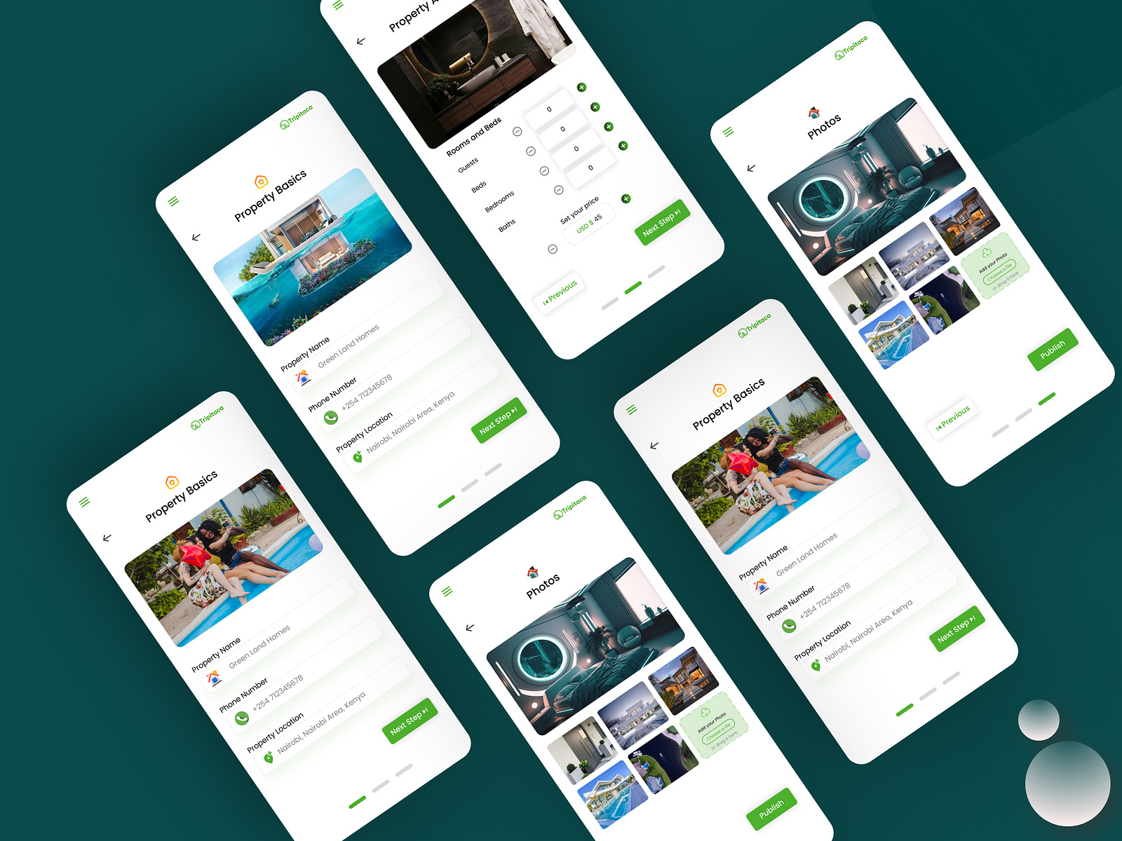 List Your Property - Mobile UI Designs by Sharon Chepkirui on Dribbble