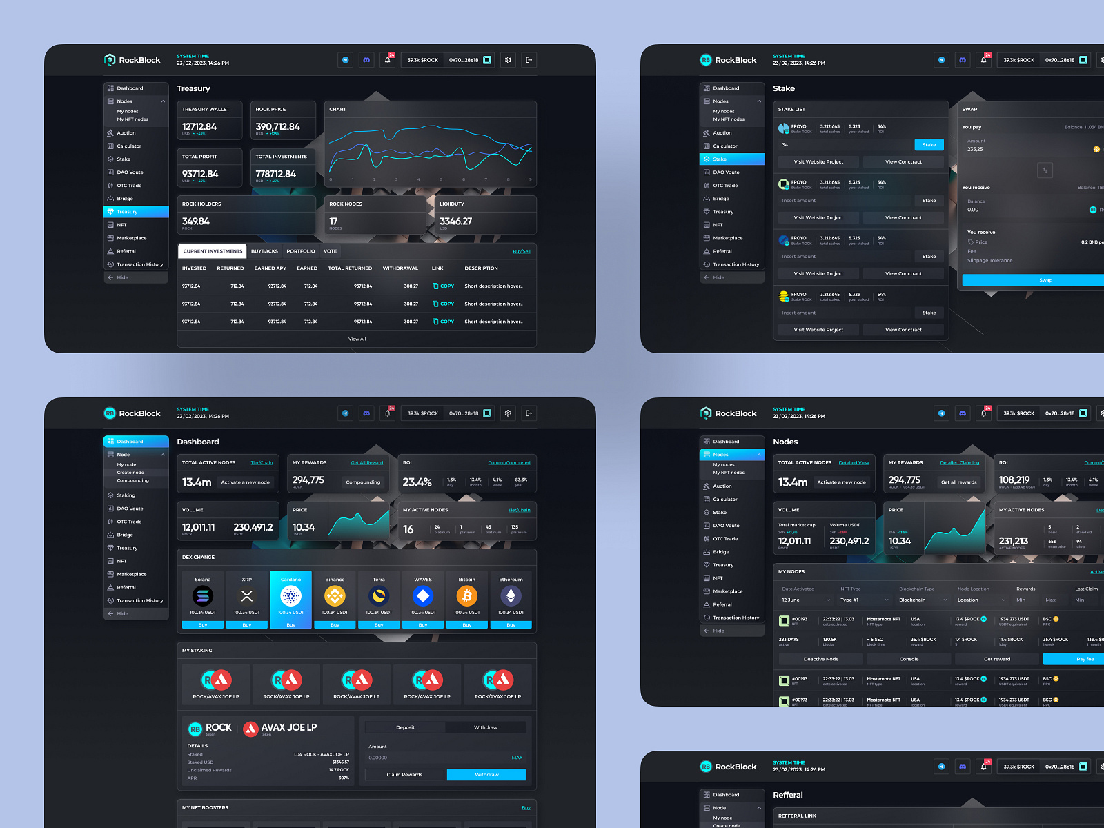 DeFi Dashboard Ui Screens by vino_costa for Roobinium on Dribbble