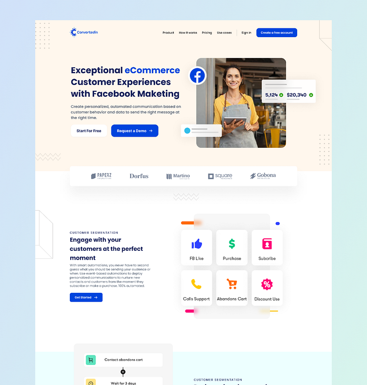 Converted.in l AI tailored customer ads by Mahmoud Ash on Dribbble