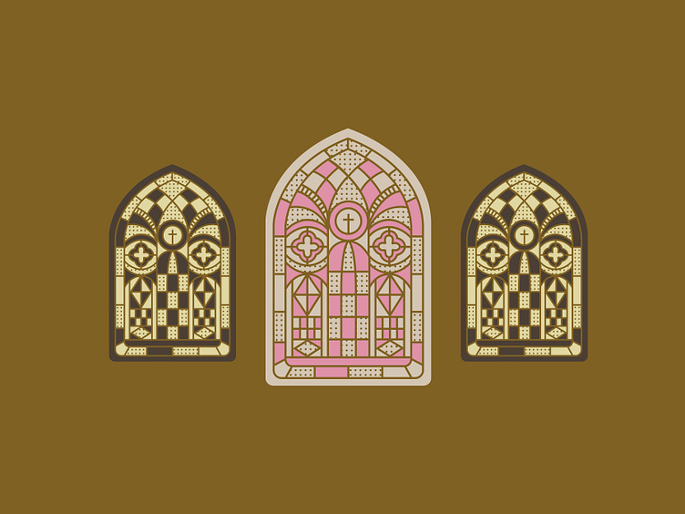 Stained Glass Illustration by Megan Nixon on Dribbble