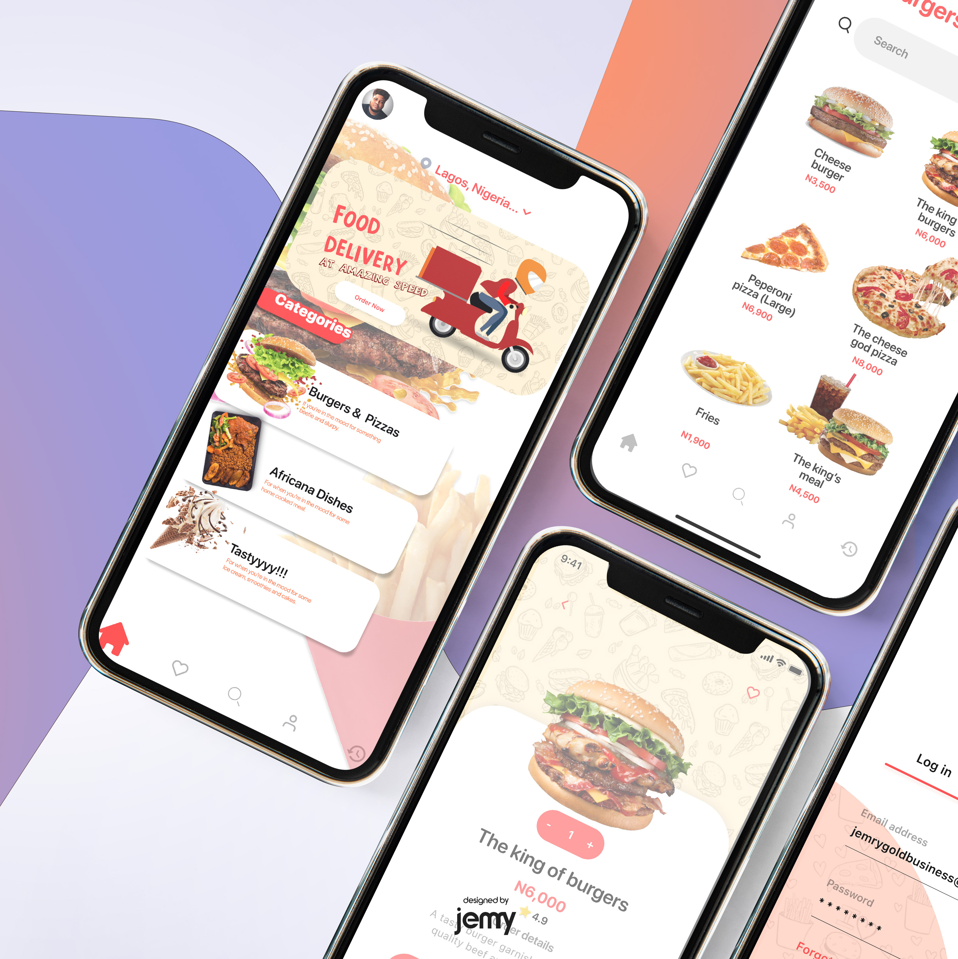 Food Service app concept UI/UX by Henry Ubam on Dribbble