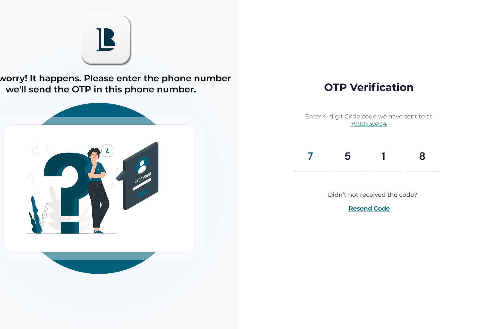 OTP Verfication by Pnt Shohag on Dribbble