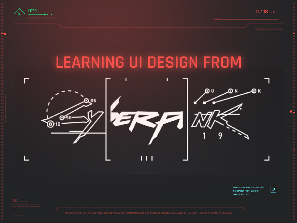 Cyberpunk 2077 PPT Template by Joydeep Sengupta on Dribbble
