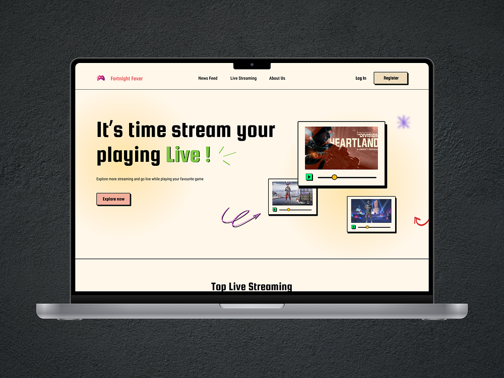 Game Home Page designs, themes, templates and downloadable graphic ...
