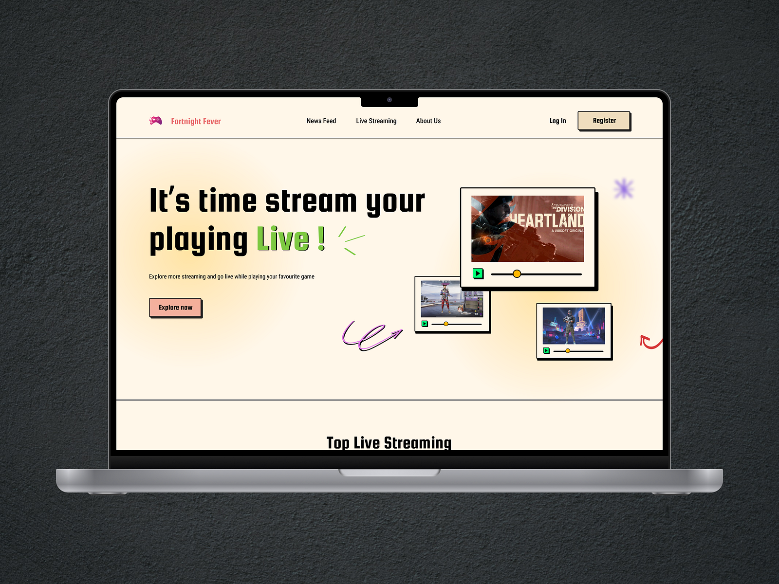 Gaming Web Portal Design - Neubrutalism by SolGuruz on Dribbble