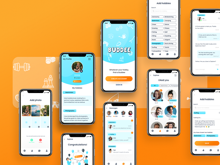 Dating App UI/UX Design by Marina Kotenko on Dribbble
