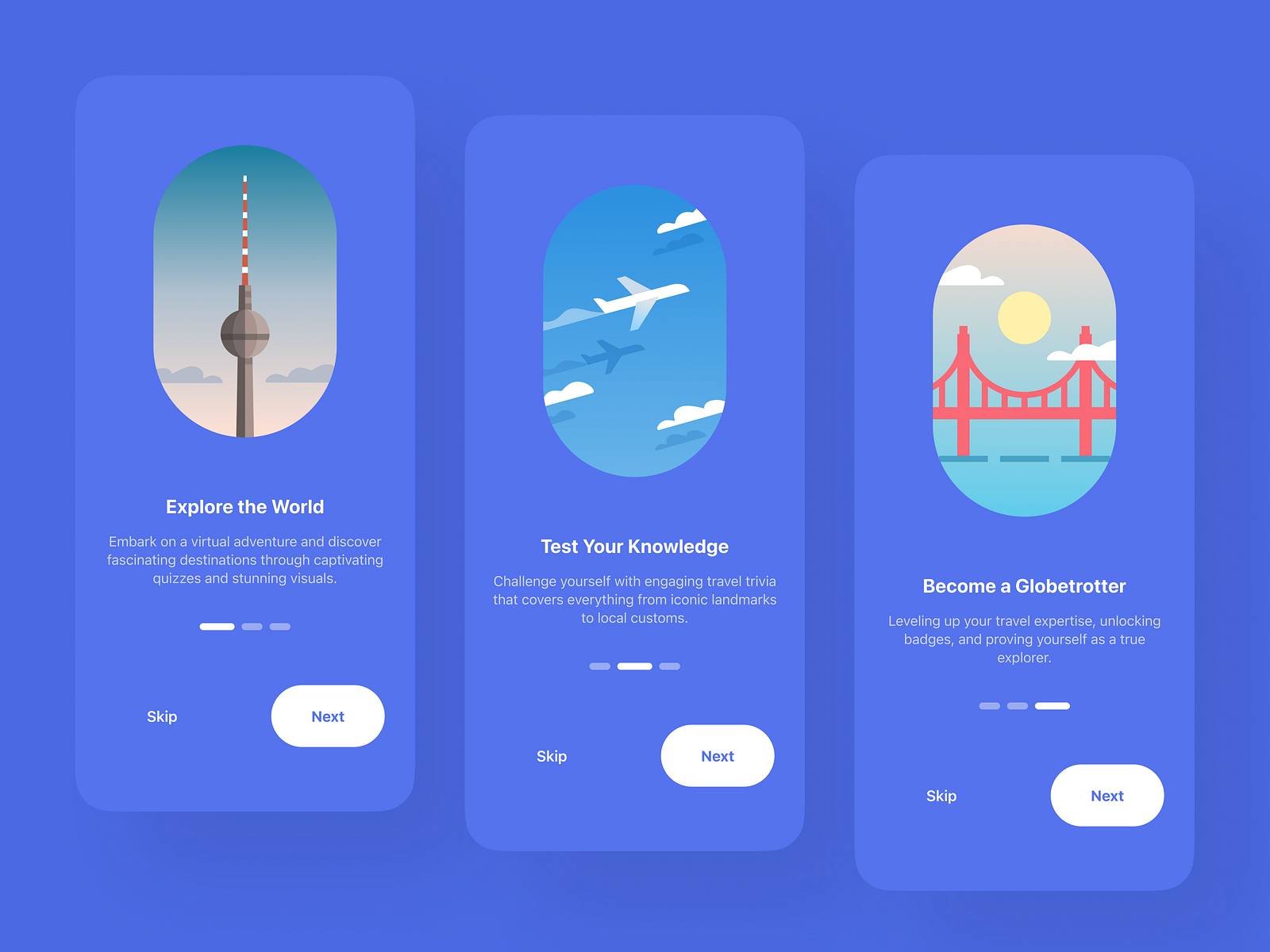Onboarding | Walkthroughs Screens by Ivan Saverchenko on Dribbble