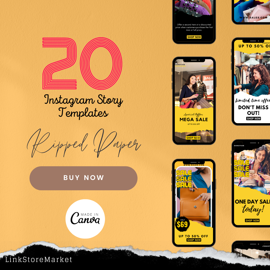 20 Instagram Story Template | CANVA | Sale Promotion by MOHD AZRUL ...