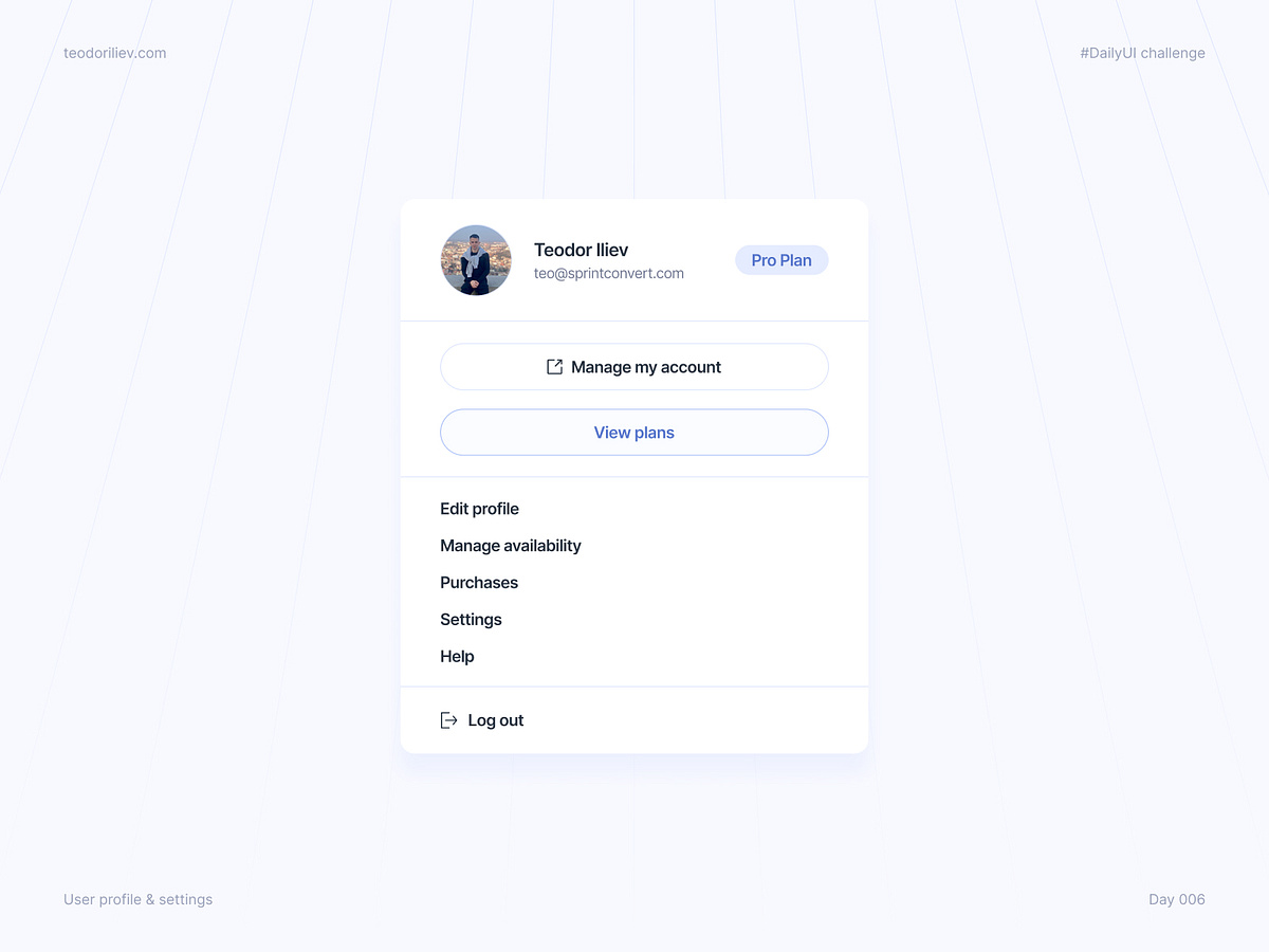 Browse thousands of Settings UI Design images for design inspiration ...
