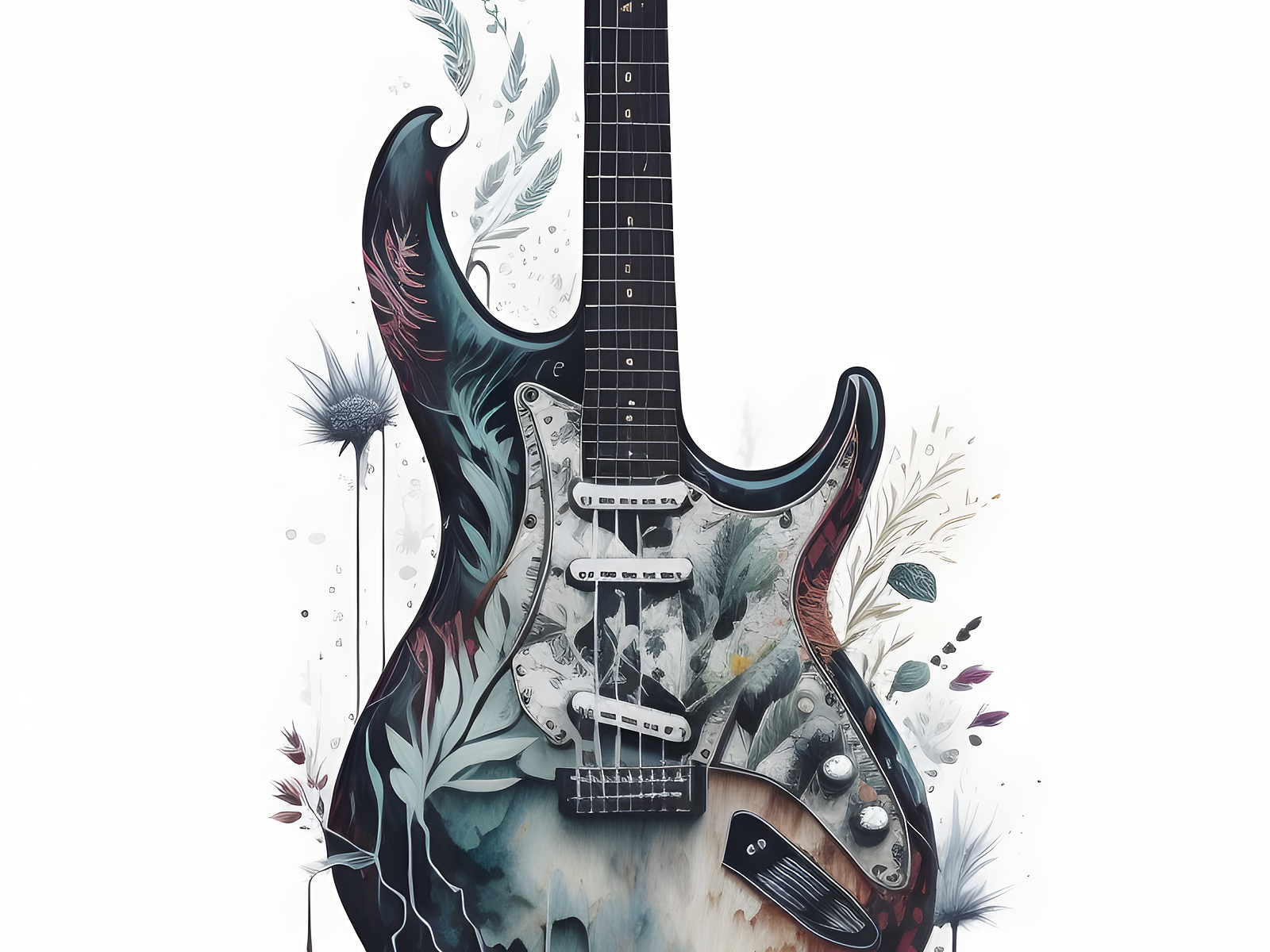 Boho Style Guitar by Cravio on Dribbble