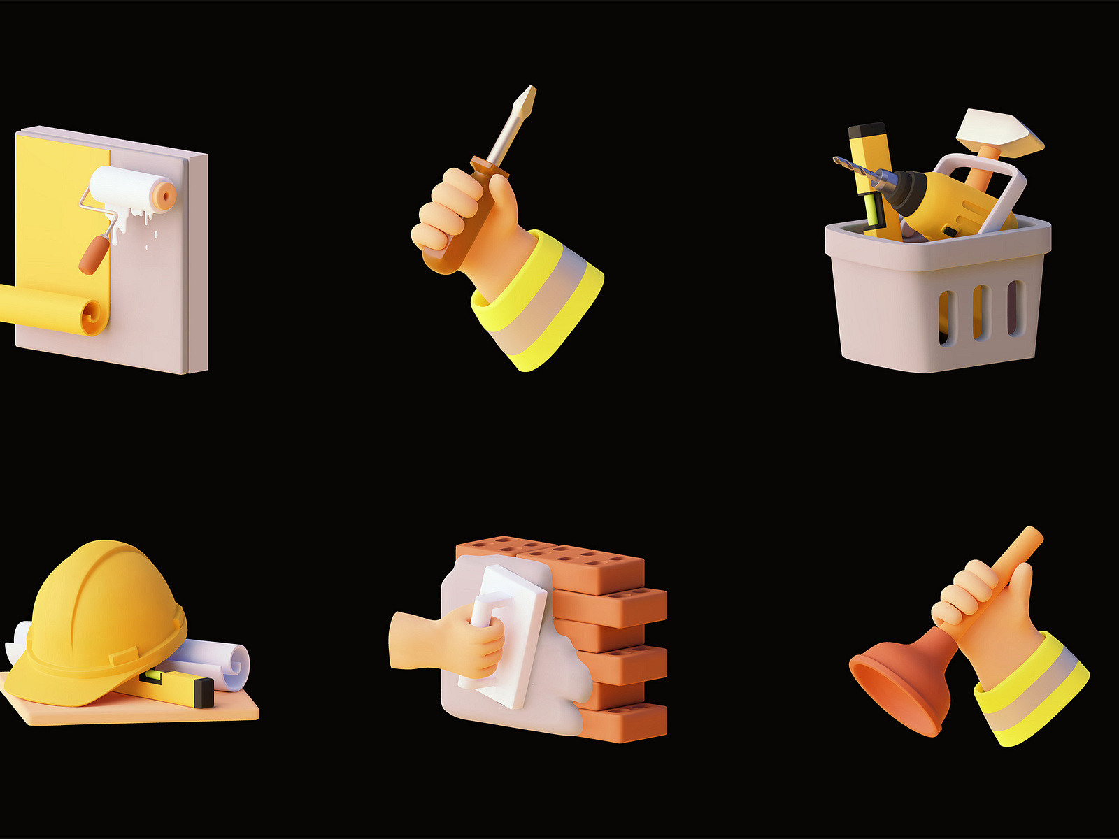 Vector costruction and renovation icon set (in progress) by Taras Livyy ...