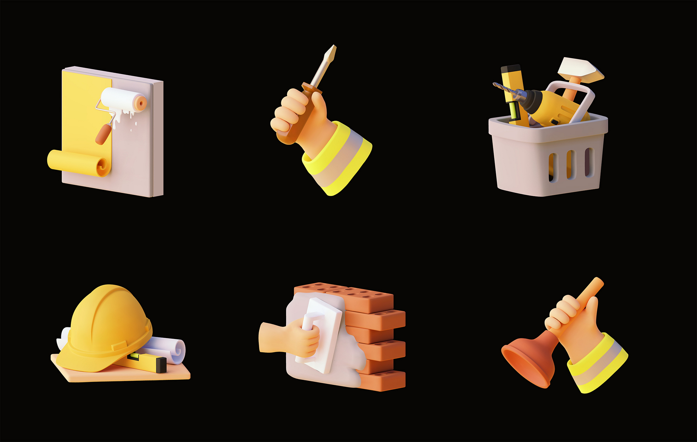 Vector costruction and renovation icon set (in progress) by Taras Livyy ...