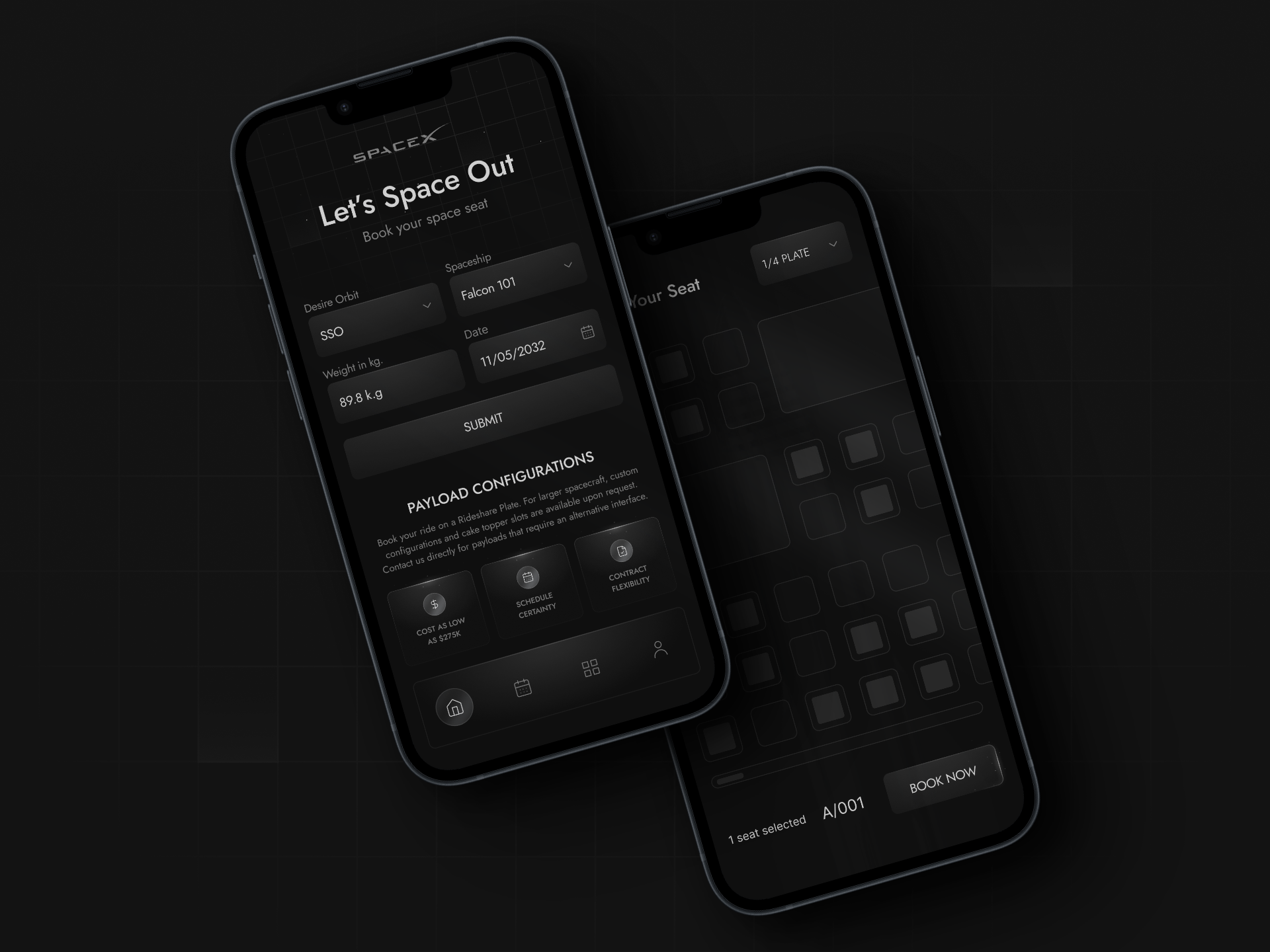 SpaceX Commercial Rocket Seat Booking UI Design 🚀-Part -3 by Rohit ...