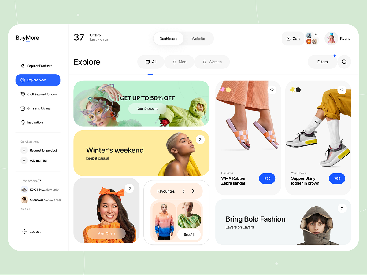 E-commerce App Interface by Anton Mihalcov for Awsmd on Dribbble