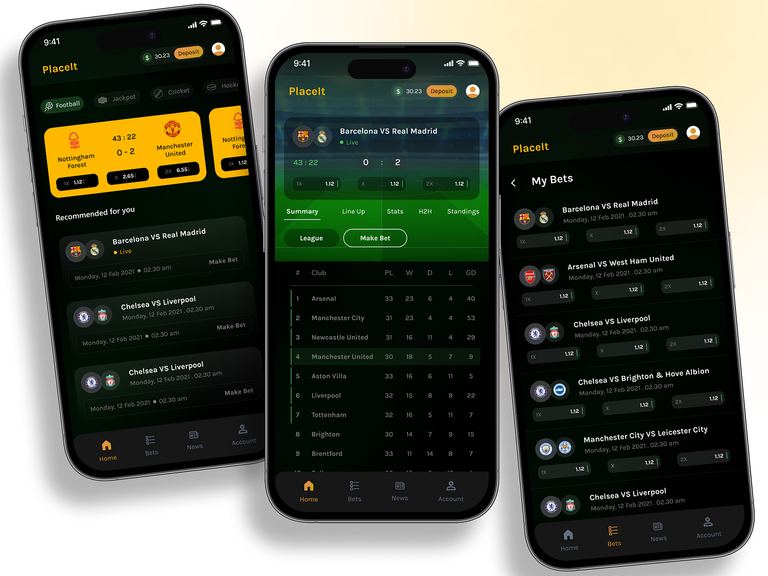 sports betting app design mobile app by lazy kar for LazyInterface UI ...
