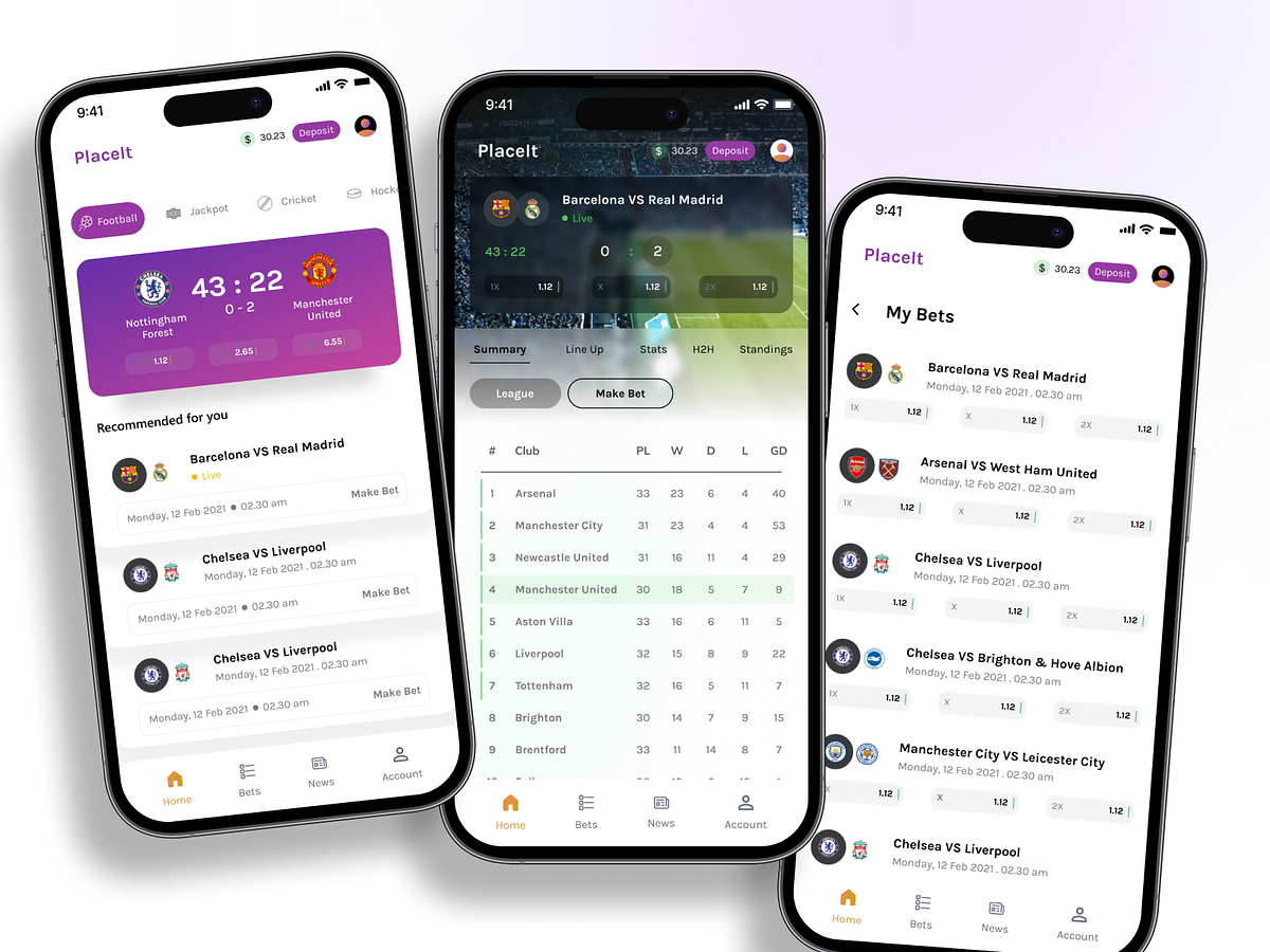 Sports betting app design by lazy kar for LazyInterface UI UX Team on ...