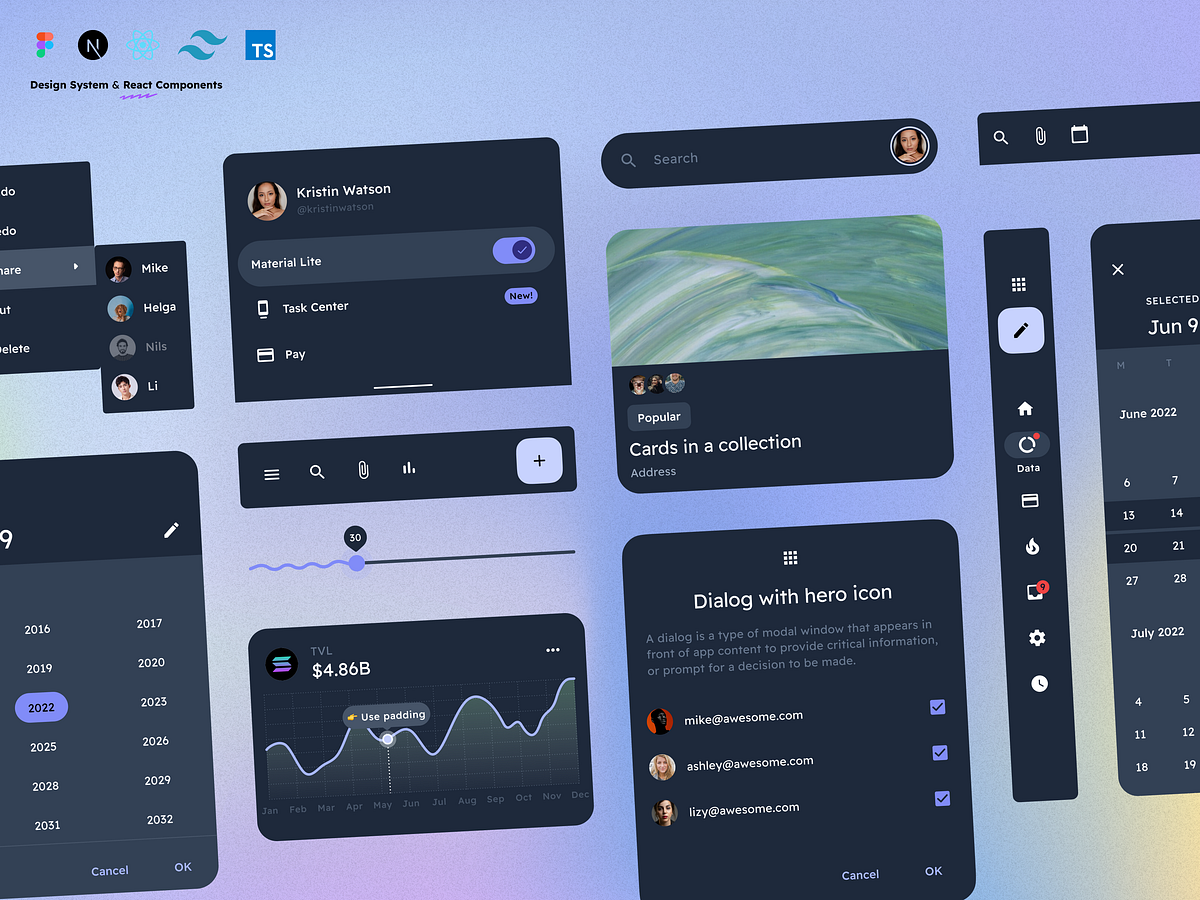 Material You Design System · Components & 🎨 UI Kit by F e l i ︎ for ...