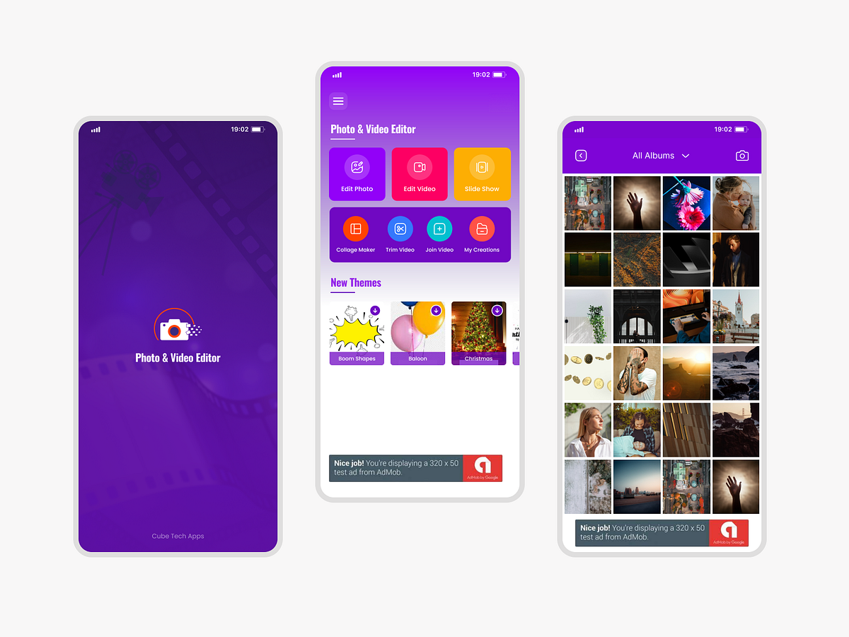 Photo & Video Editor App Ui Design by Zakir Ullah on Dribbble