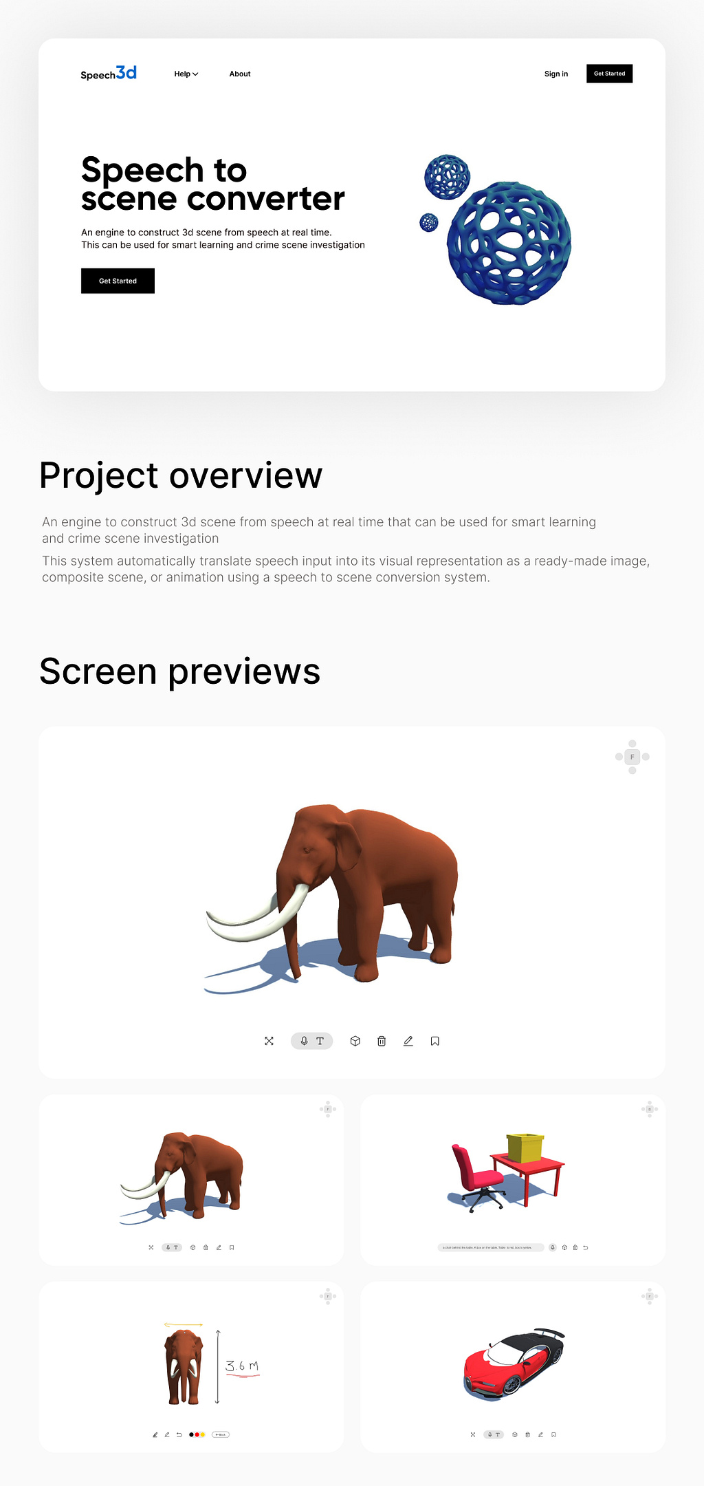 3D App UI by Sanjay on Dribbble
