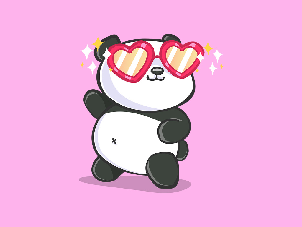 Fabulous Panda 🐼 by Ana Villanueva on Dribbble