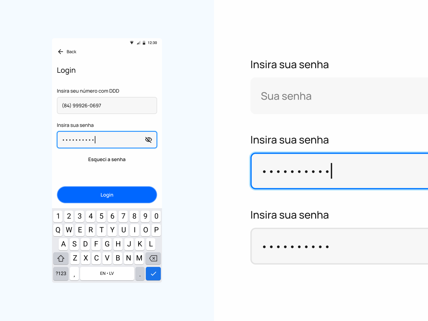 Login page concept • Input components by Yury Gargarin on Dribbble