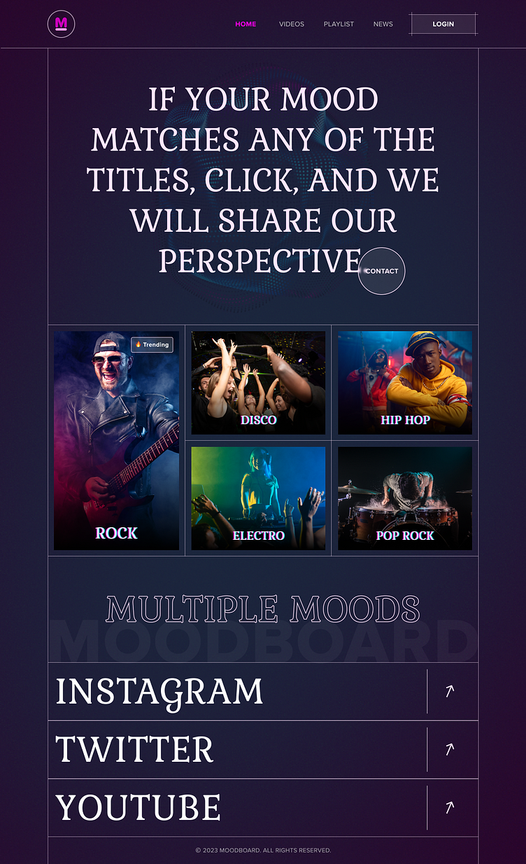 Video Moodboard Landing Page by Yudiz Solutions Ltd on Dribbble