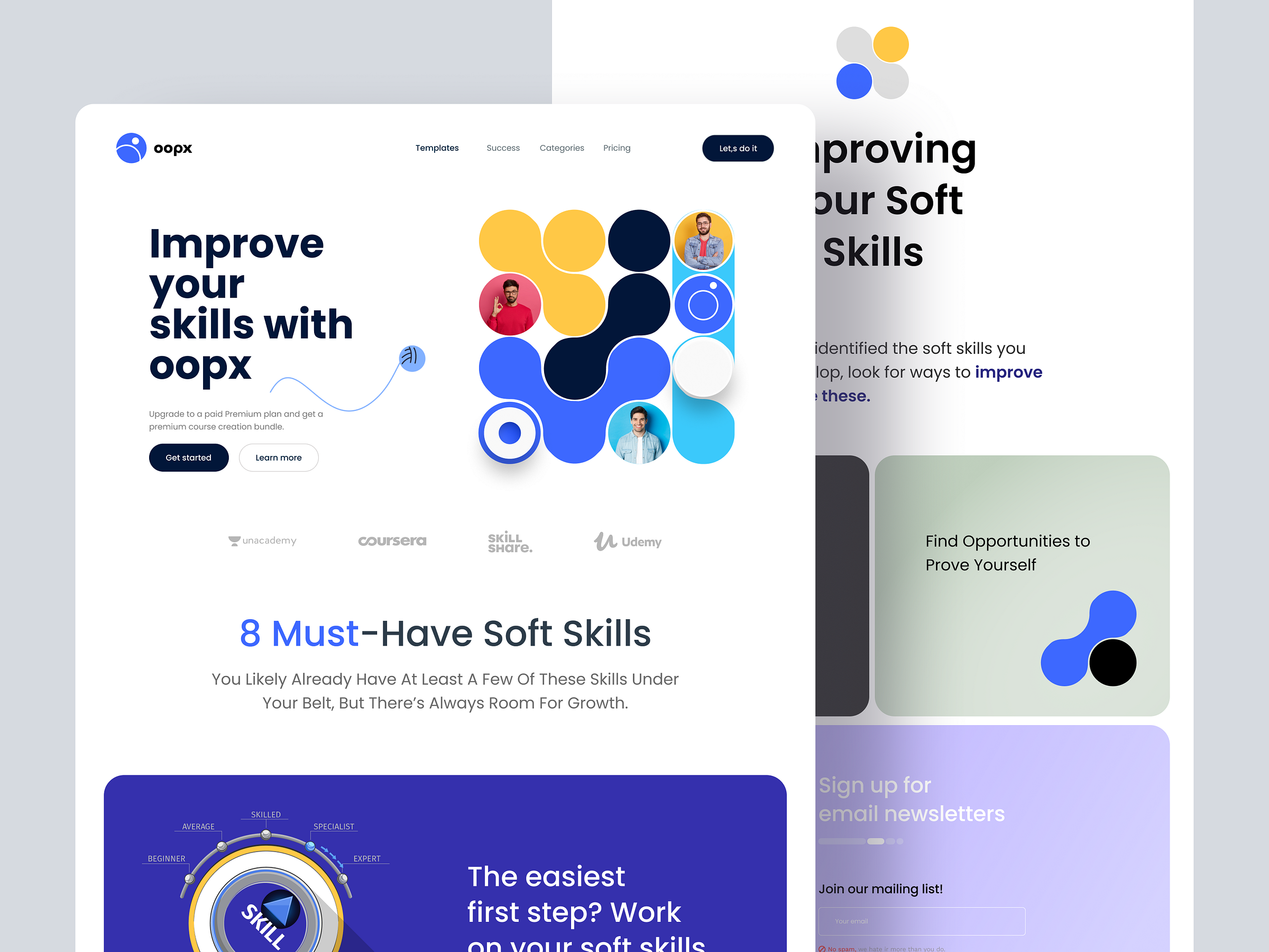Web site design: landing page home page ui web design designer by Masud Rana on Dribbble