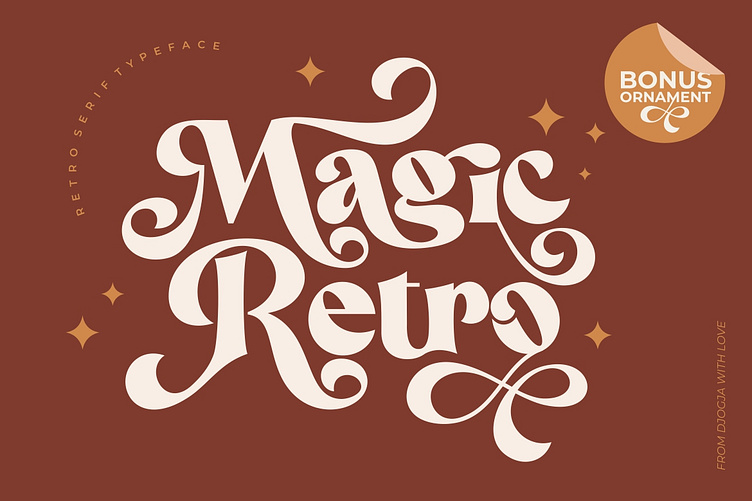 Magic Retro Font - Retro Serif Free Font! (Personal Use) by HansCo ...