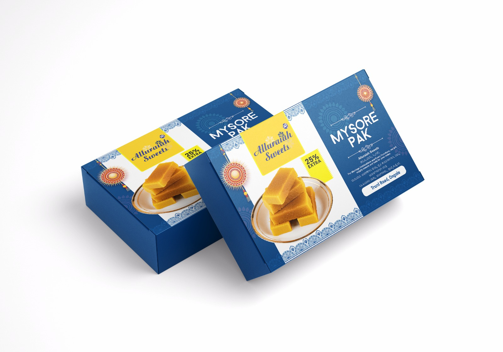 Sweet Box Design for Mysore Pak @ by eCare Packaging on Dribbble