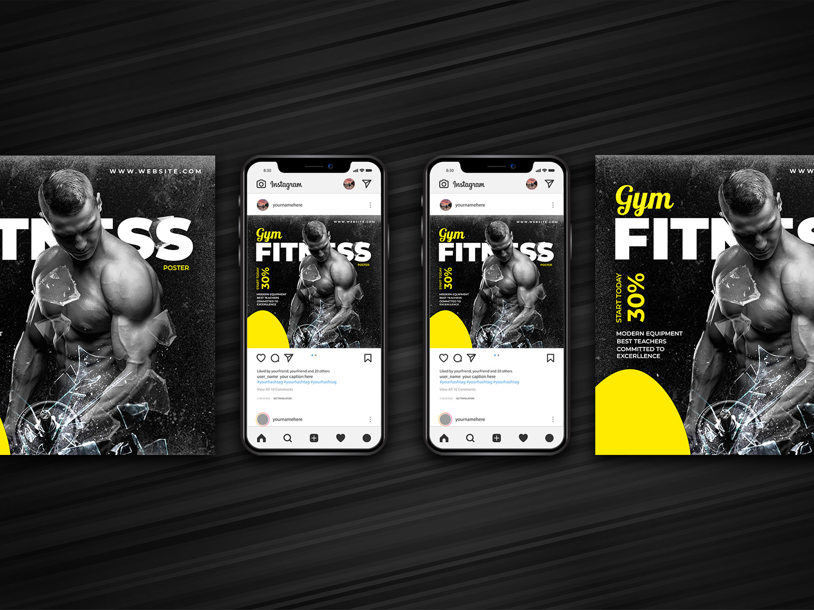 FITNESS POSTER DESIGN by Rayhan Mirja on Dribbble
