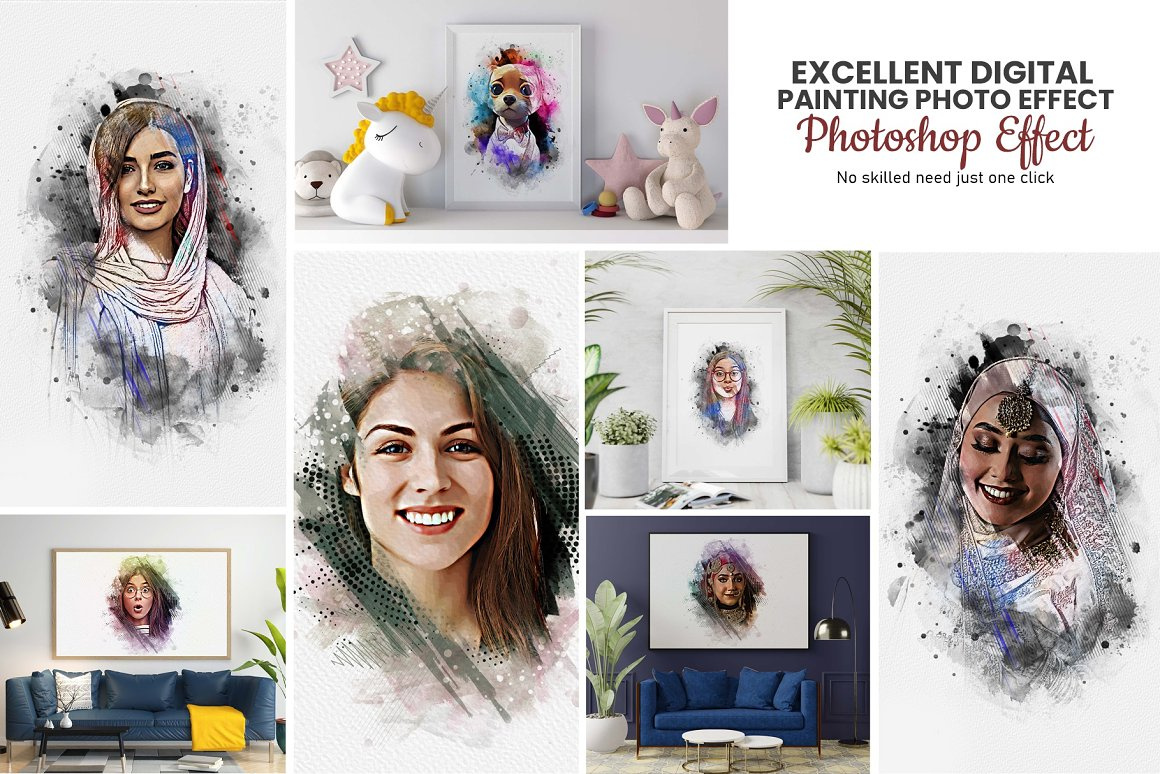 Excellent Painting Photo Effect by MRI STUDIO on Dribbble