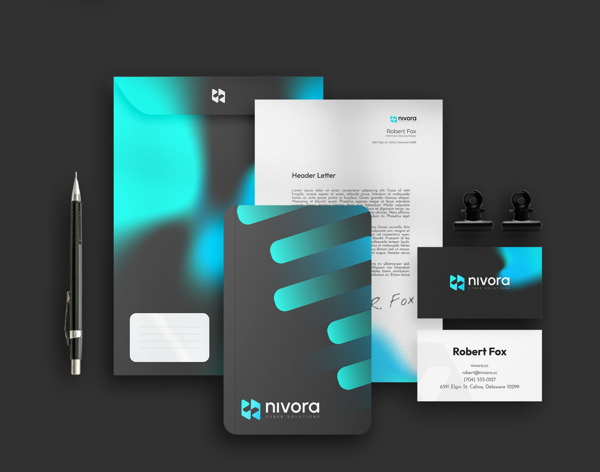 Nivora: Visual Identity System for a Cybersecurity Brand by Sketchy ...