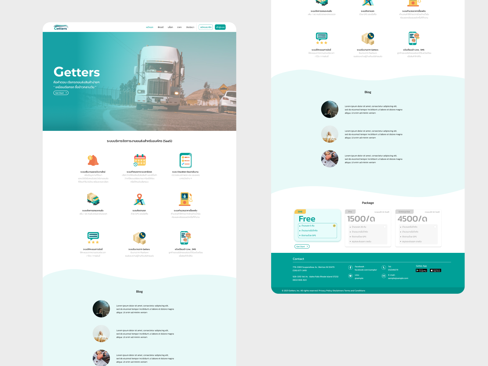 Getter Desktop Web by Kanoknipha Wong on Dribbble