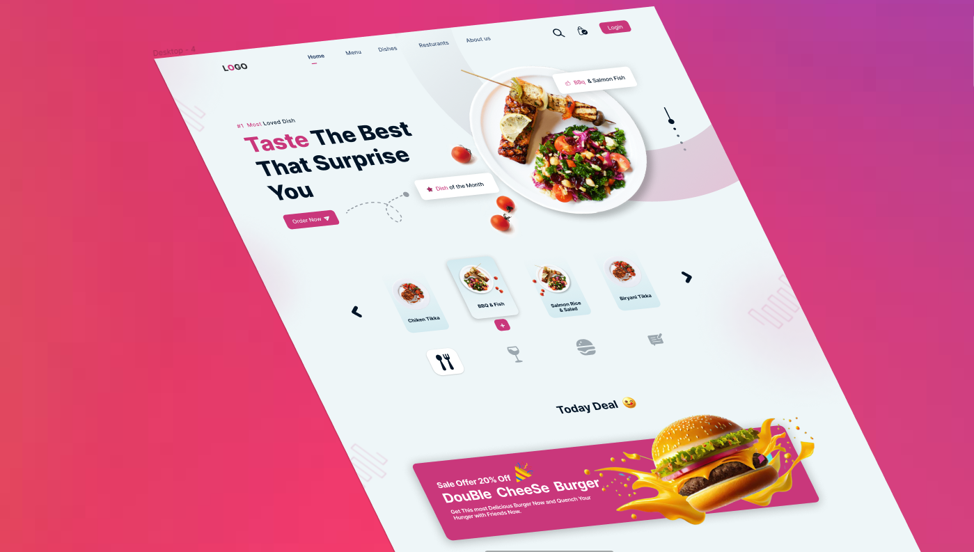 Food Web Design by Numan Ali on Dribbble