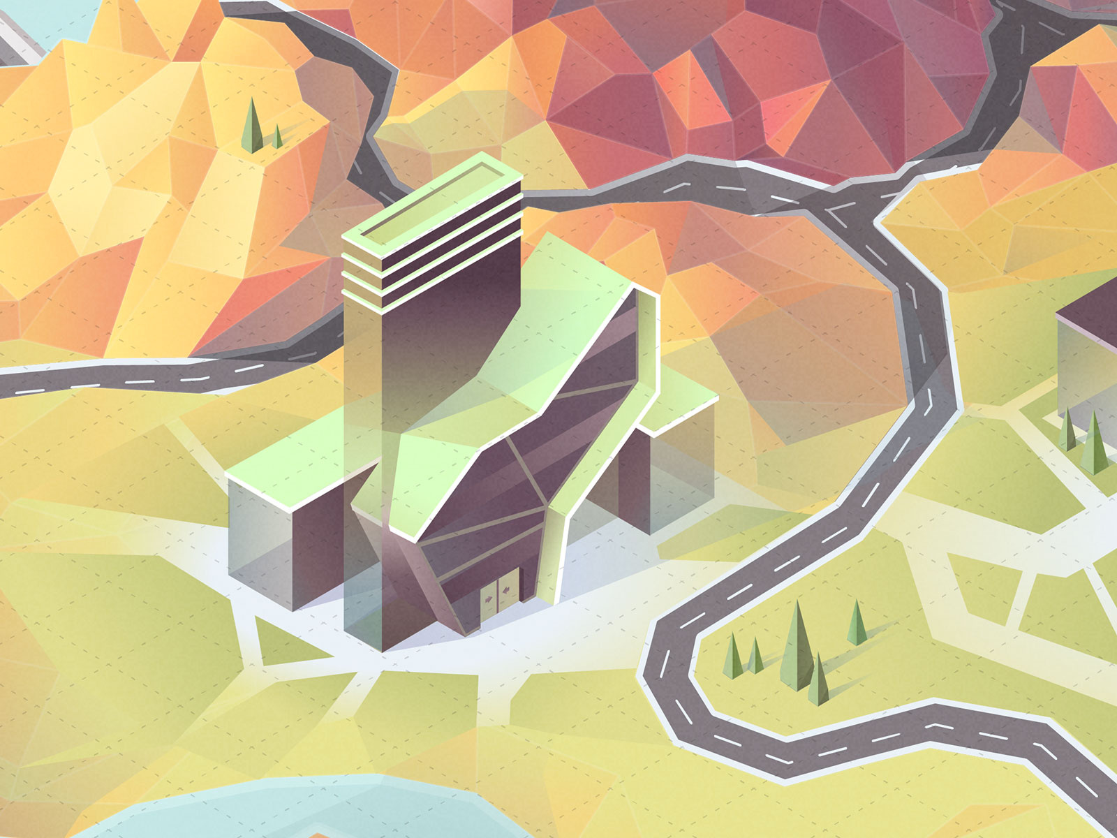 Low Poly Vector Map Illustration - Details by Gertruda Fon Narcco on ...