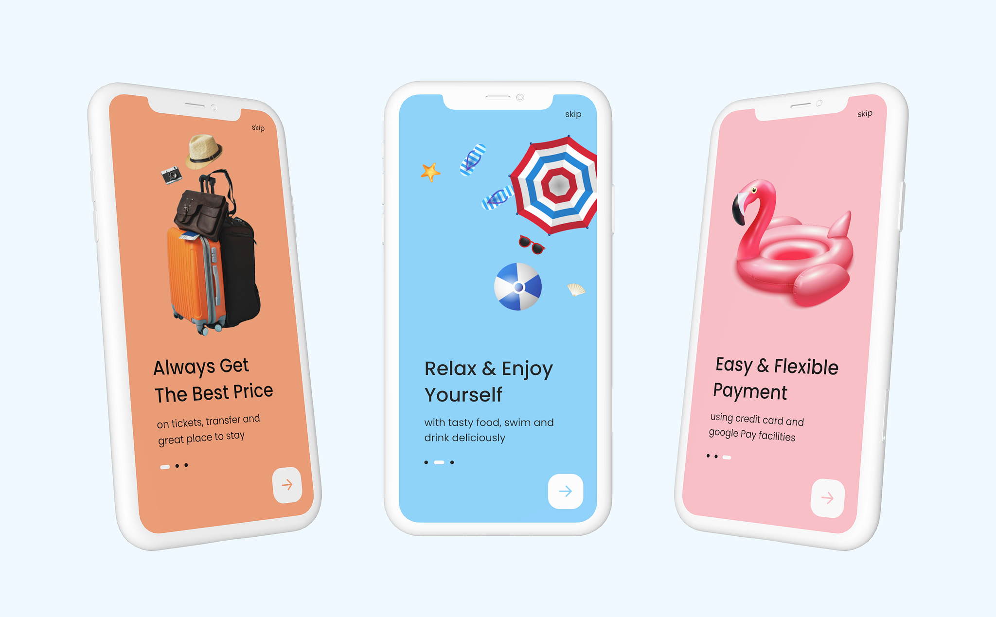 Travel Onboarding Screens by Zalak Patel on Dribbble