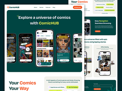 ComicHUB - comic APP by 🇺🇦 Kateryna Pry on Dribbble