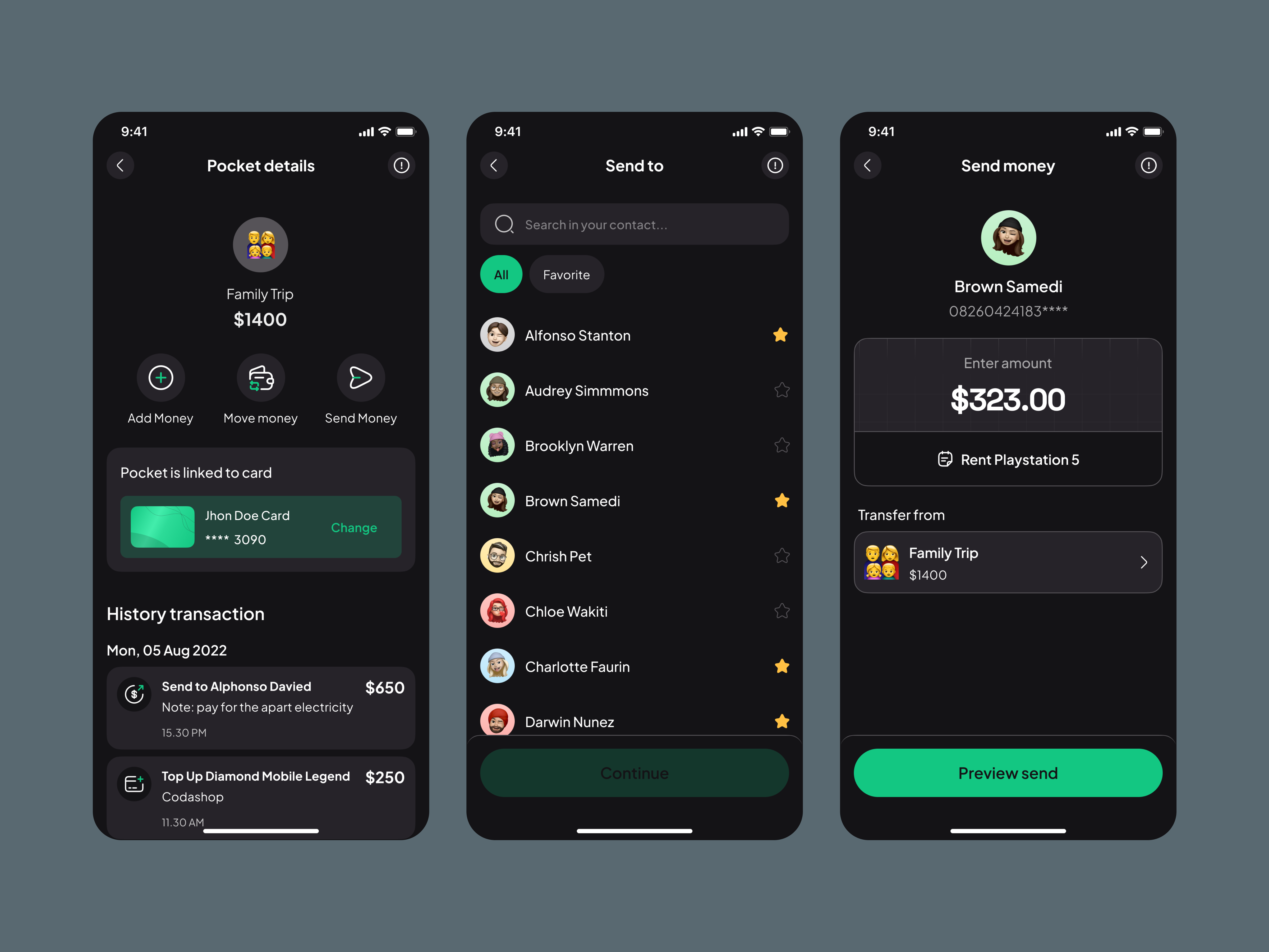 PocketPal - E Wallet App UI Kit (Send Money) by Nija Design for Nija Works on Dribbble
