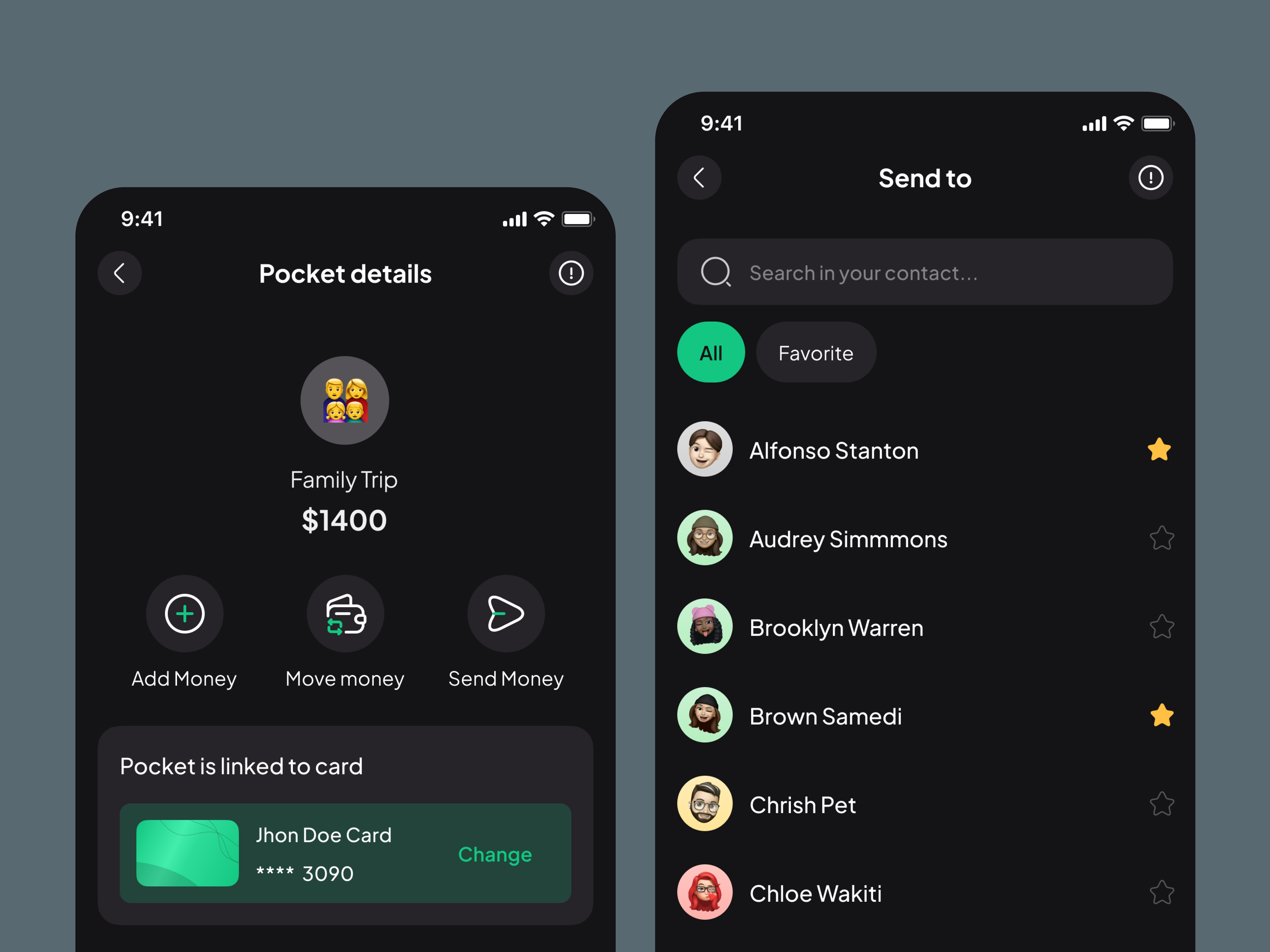 PocketPal - E Wallet App UI Kit (Send Money) by Nija Design for Nija Works on Dribbble