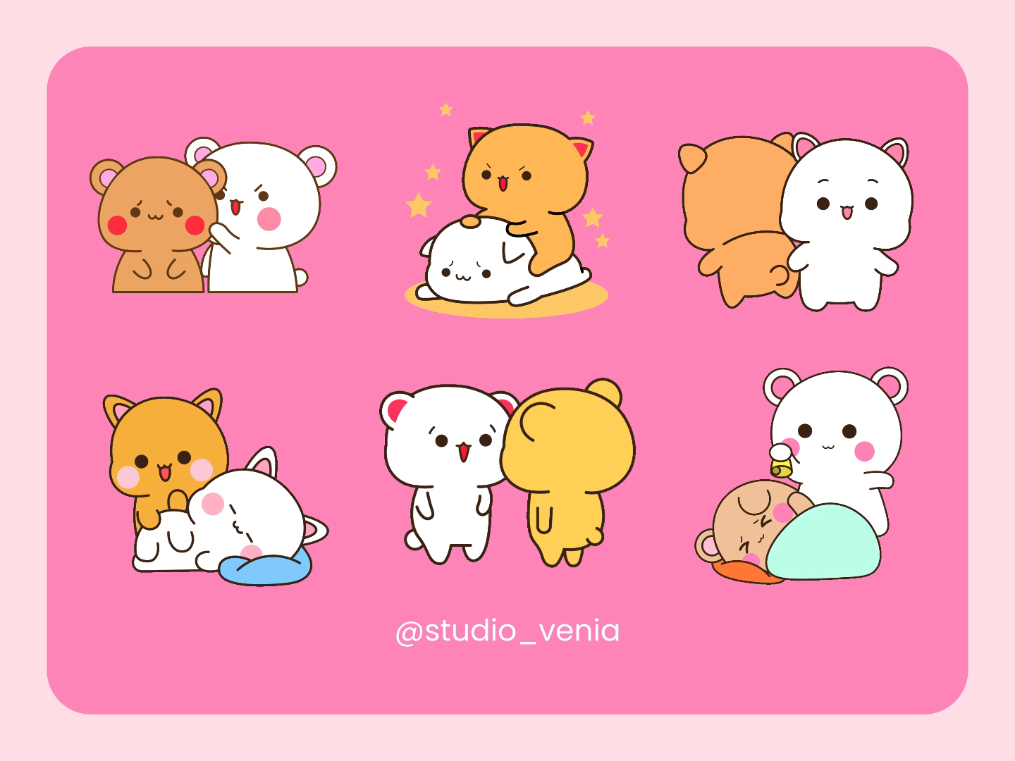 Cute GIF loop for your giphy and instagram stories with friend by venia ...