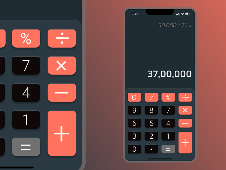 #dailyui challenge 4 of 30_Calculator by John Naveen on Dribbble